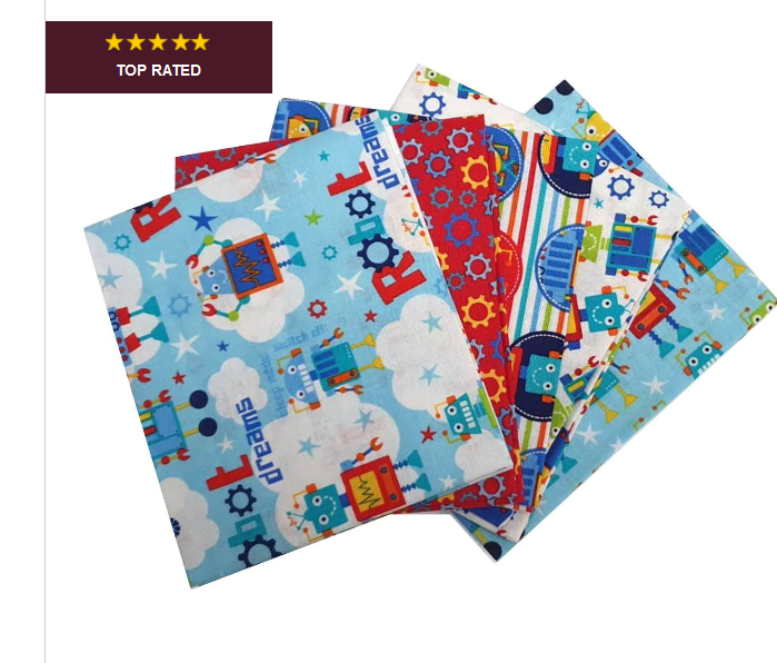 robot dreams fat quarters - RiRi Yfasma στο Loom-Wool